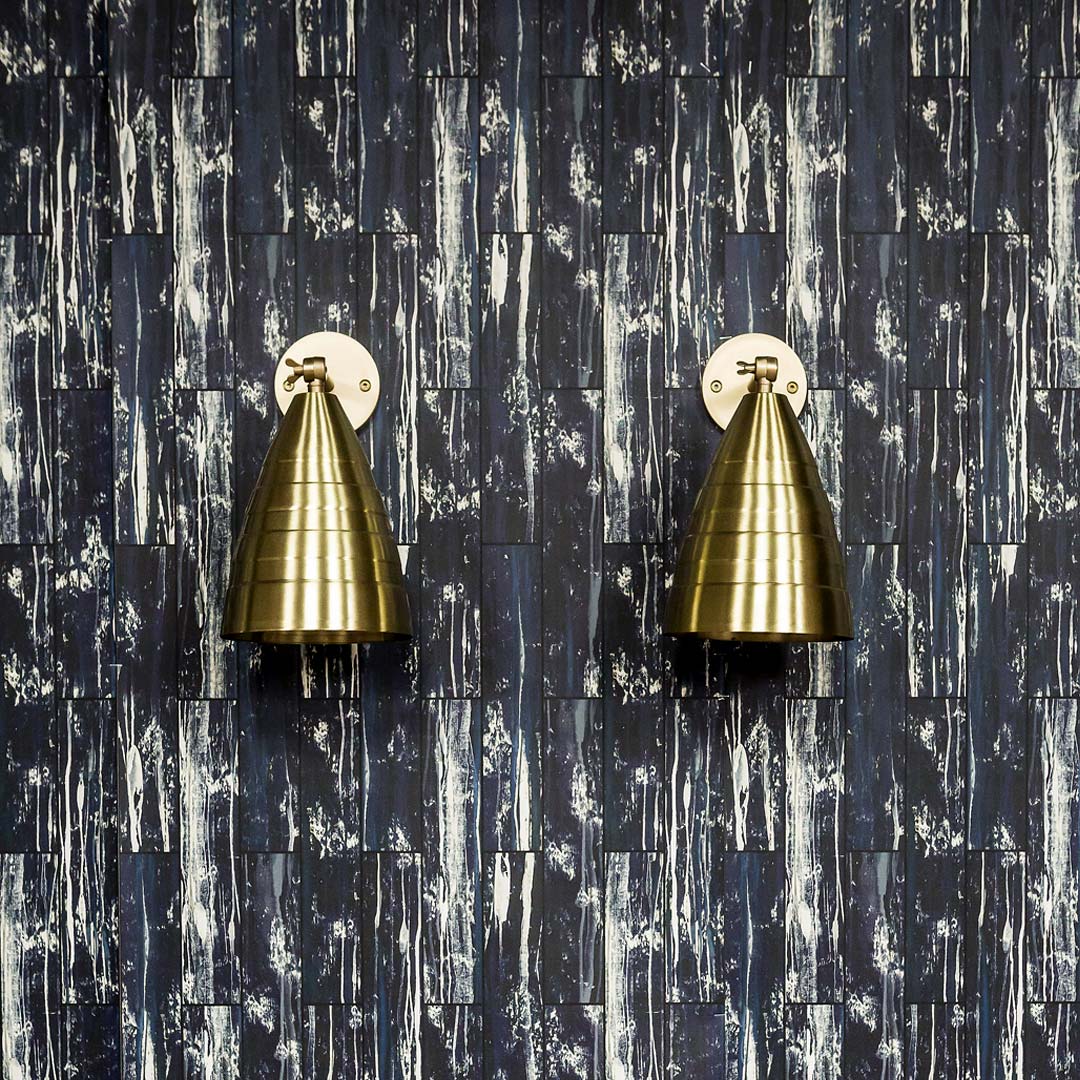 Acro- Navy Wallpaper by 17 Patterns for Warehouse Home - 17 Patterns
