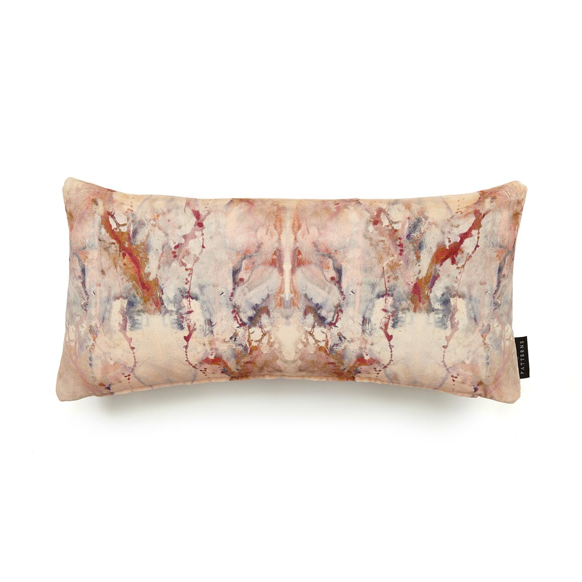 Blotto Antique Lumbar Cotton Velvet Cushion by 17 Patterns