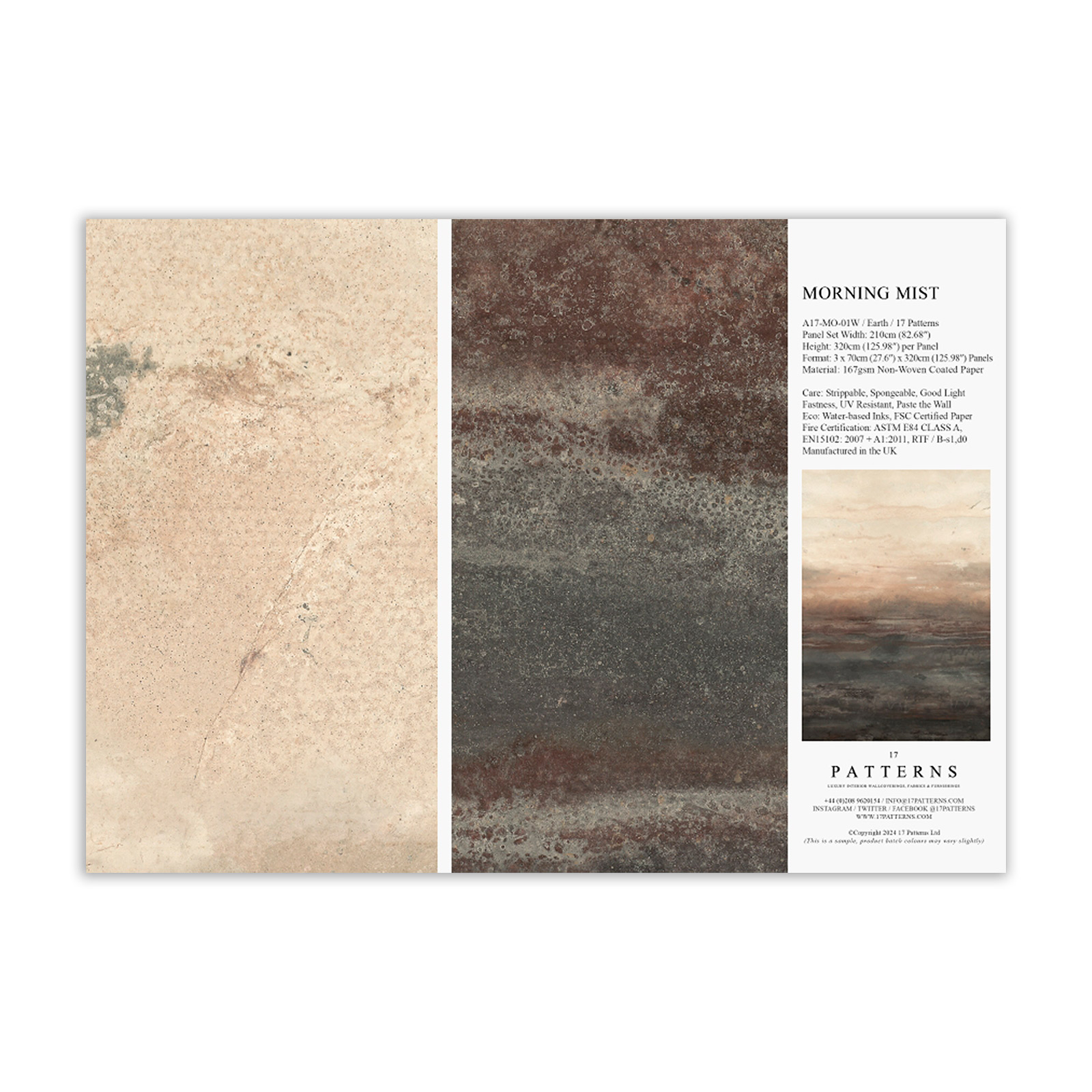 Morning Mist Wallpaper - Earth by 17 Patterns